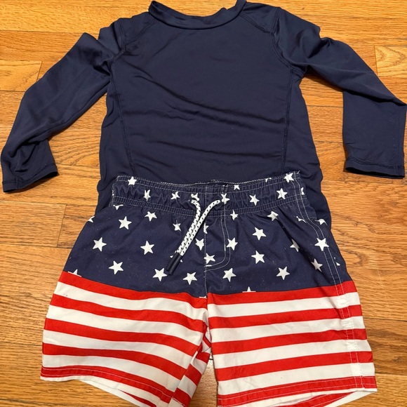 Cat & Jack | Swim | Cat Jack Navy And Red Kids Swim Set | Poshmark